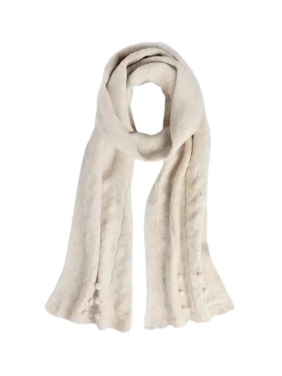 Coco Cream Sweet Scallop Scarf – Watson's Greenhouse