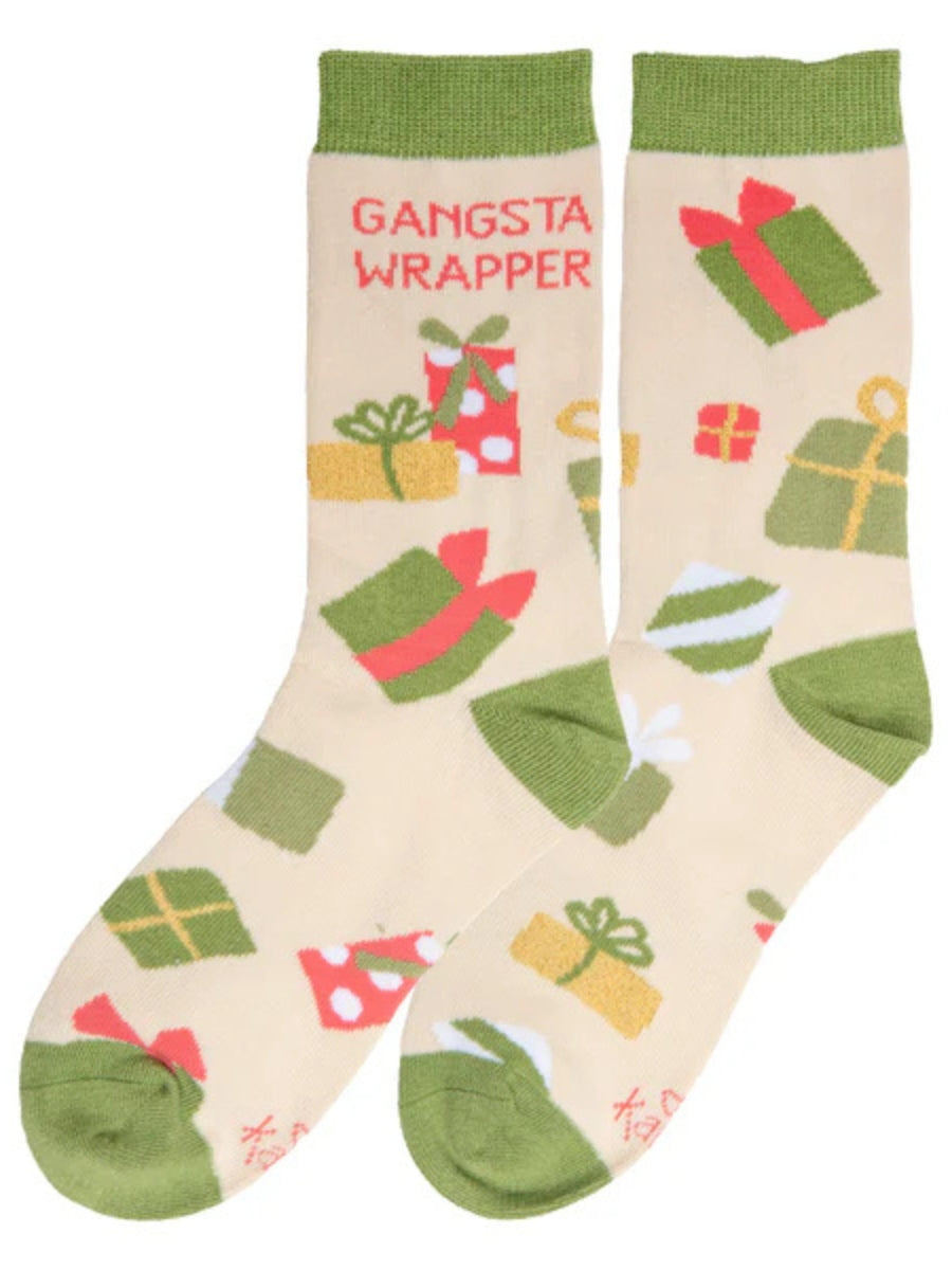 Gangsta Wrapper Holiday Socks – Watson's Greenhouse